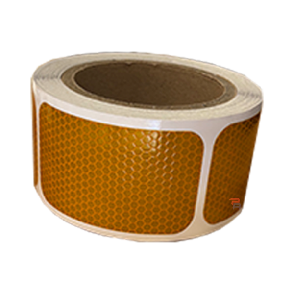 Reflective Sticker - Amber 3-1/2" X 2" - Class 2 - 100 Per Roll | Pan ...